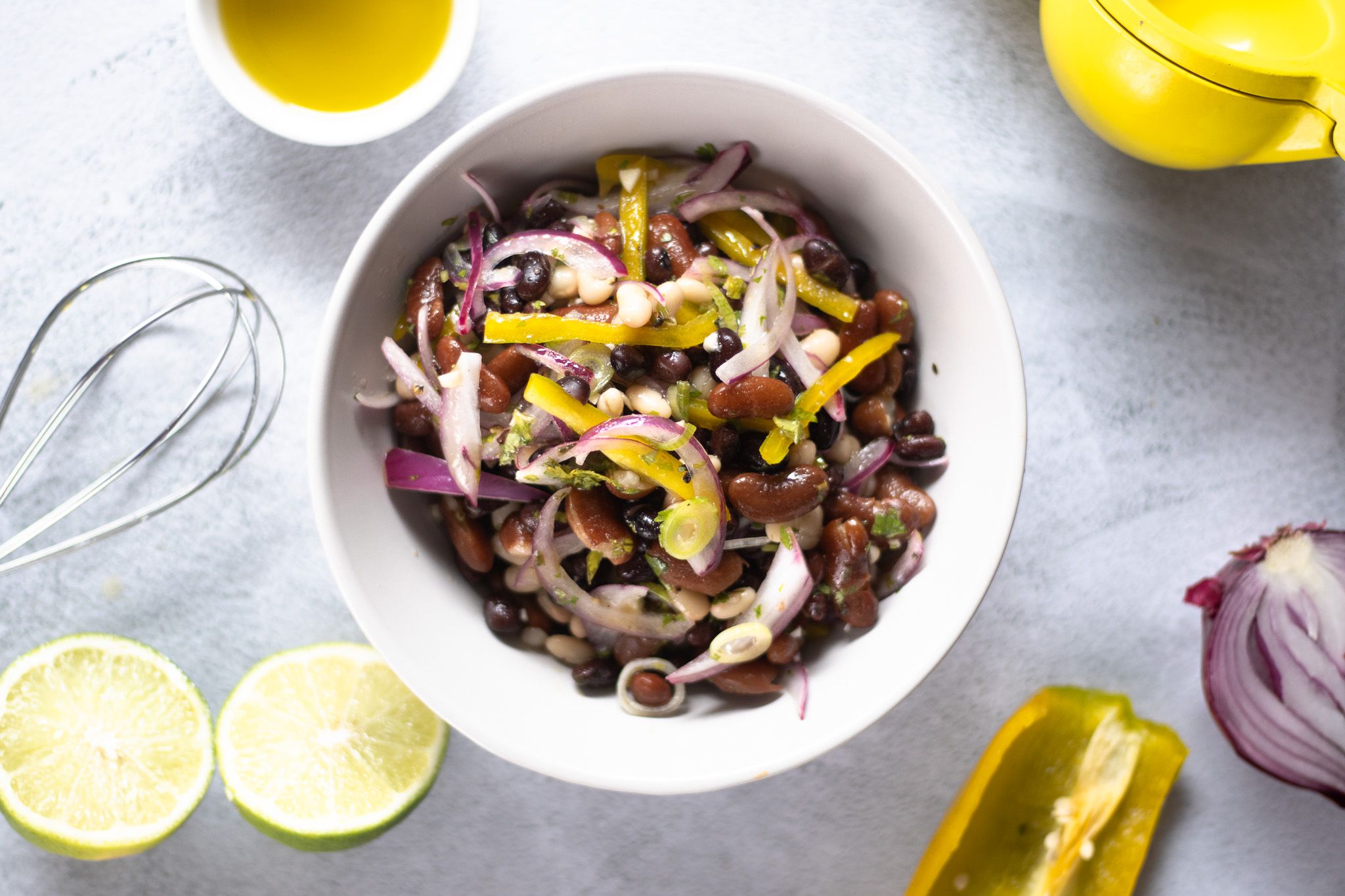 ENSALADA DE FRIJOL TRICOLOR